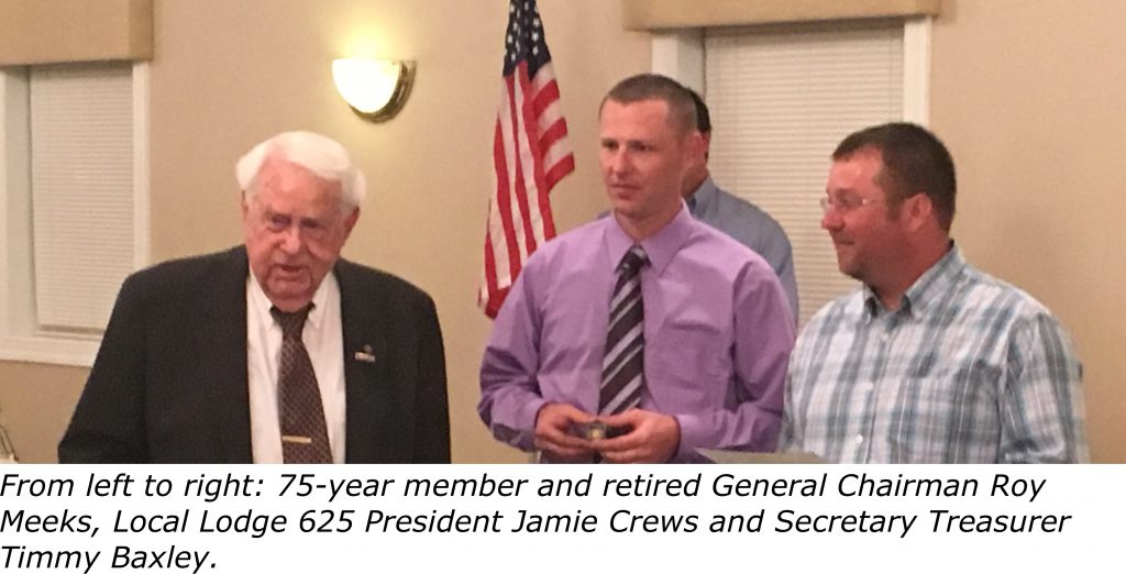 Machinists Union Honors 75-year Member - IAM Union
