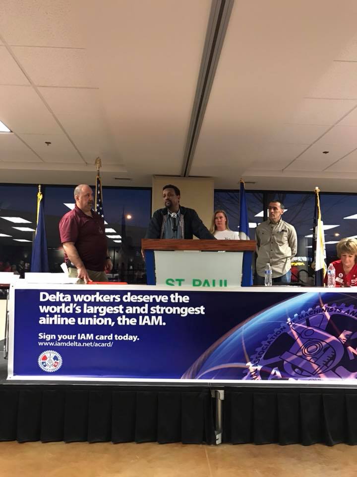 IAM-DELTA RALLY DRAWS LARGE CROWD, UNITES ALL DELTA WORKERS - IAM Union