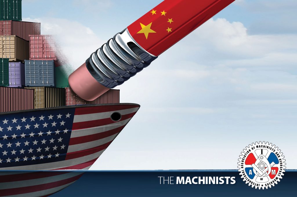 New Report: China Trade Deficit Has Cost 3.7 Million U.S. Jobs - IAM Union