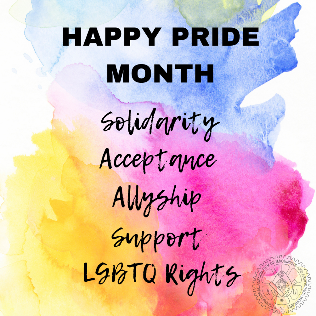 When is Pride Day? - IAM Union