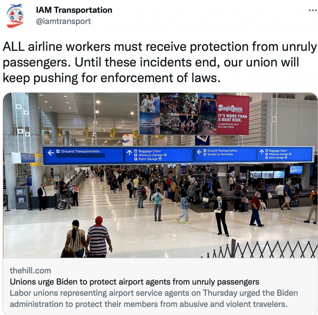 IAM and Other Transportation Unions Raise Concerns About Customer ...