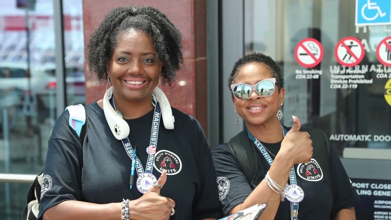 Video: Delta Air Lines Workers Push Organizing Campaign to New Heights ...