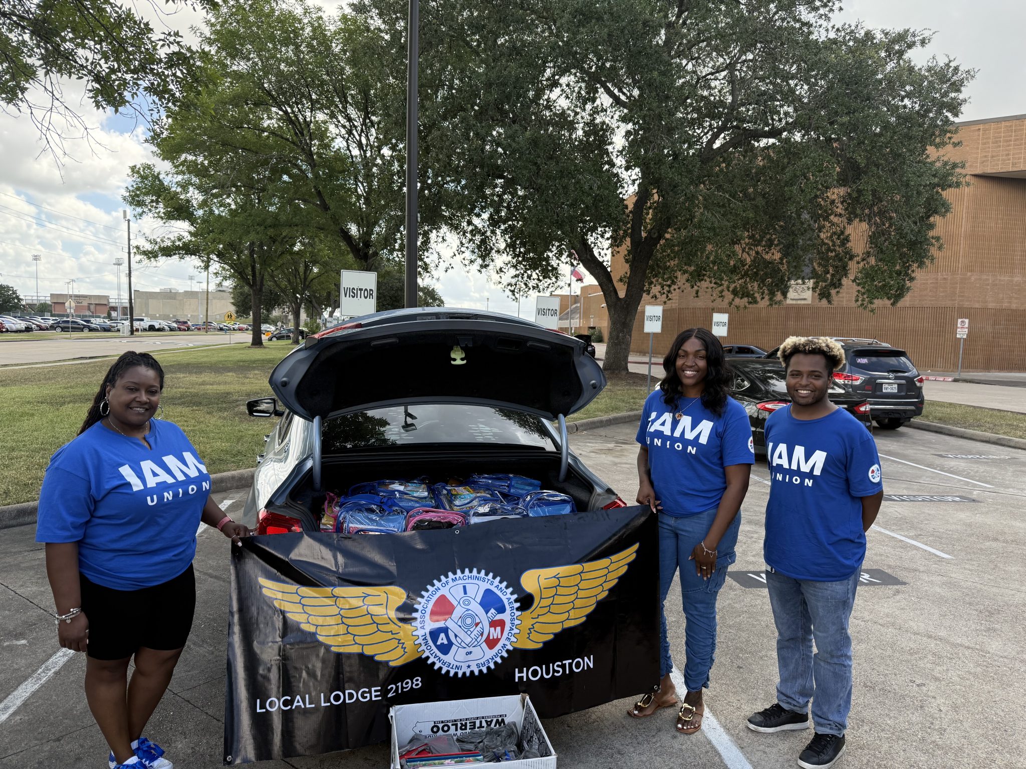 IAM Union Local 2198 Young Workers Committee Delivers Backpacks and ...
