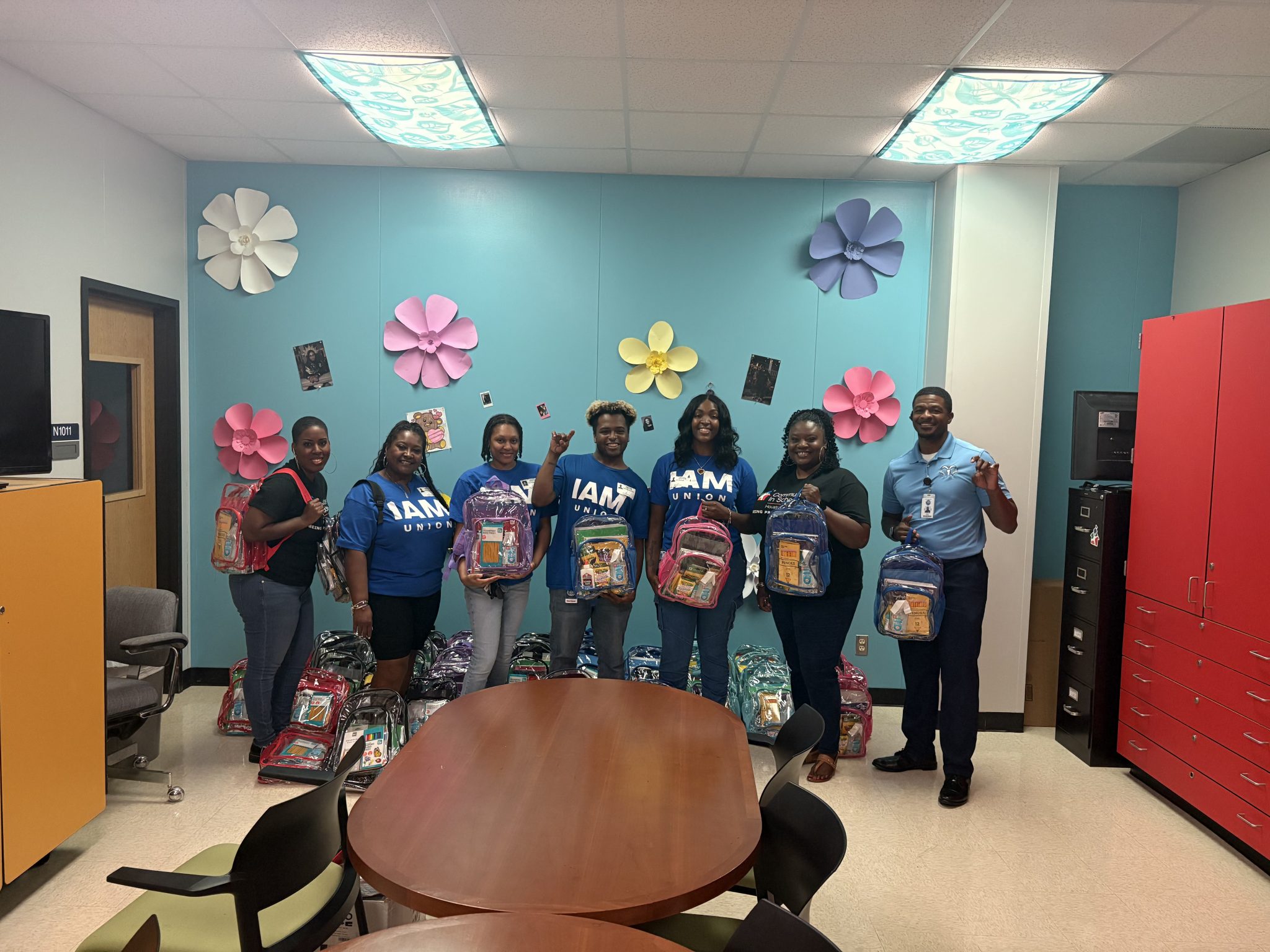 IAM Union Local 2198 Young Workers Committee Delivers Backpacks and ...